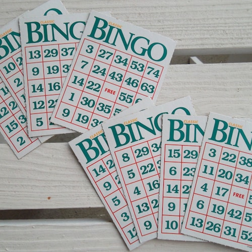 Set 10 Vintage Bingo Cards Old Bingo Cards Antique Bingo - Etsy