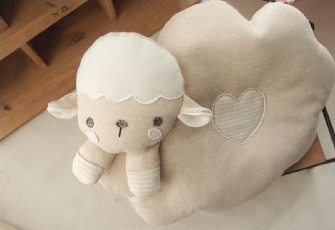 Sheep Pillow PDF Pattern Download Baby Pillow Case Cute Sheep Pattern ...