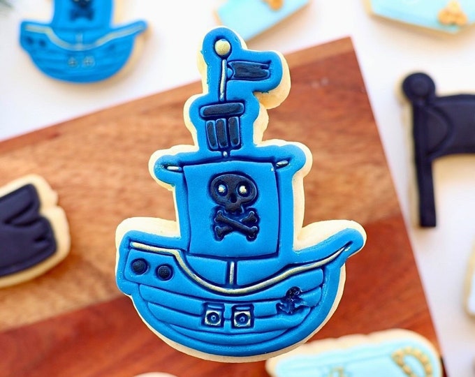Pirate Ship 102 Cookie Cutter - Etsy