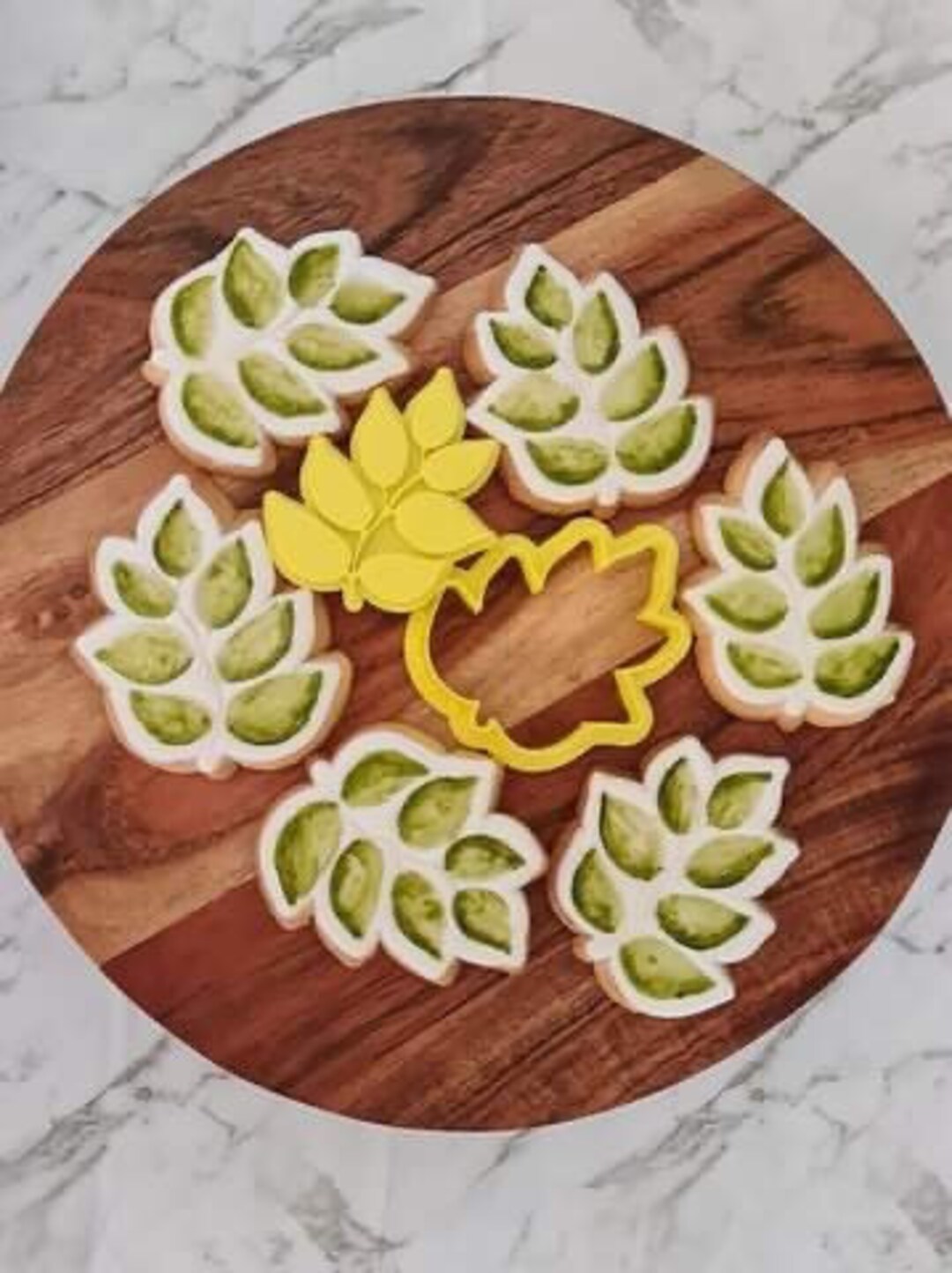 Leaf Cookie Cutter and Embosser Set - Etsy
