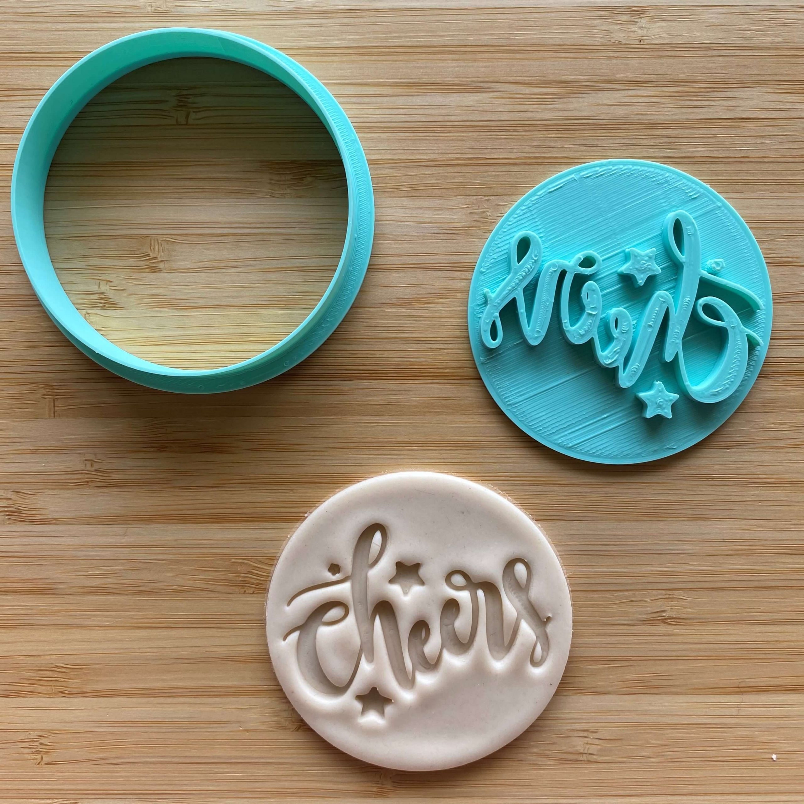 Cheers Cookie Cutter and Embosser Set | Etsy