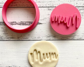 Number 1 Mum Cookie Stamp Icing Fondant Embosser for - Etsy