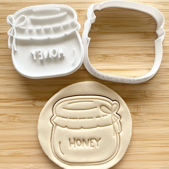 Honey Pot Cookie Cutter and Embosser Set | Etsy