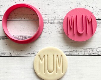 Number 1 Mum Cookie Stamp Icing Fondant Embosser for - Etsy