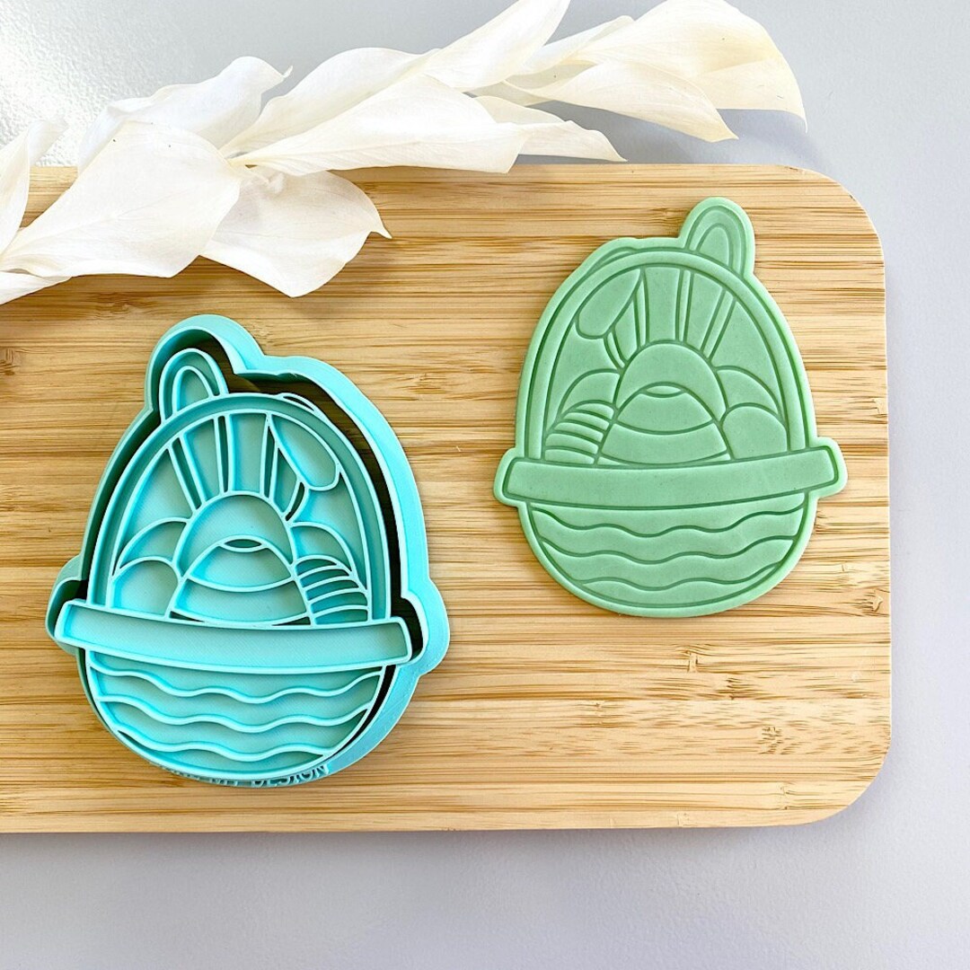 Jumbo Easter Basket Cookie Cutter & Embosser Set - Etsy Canada