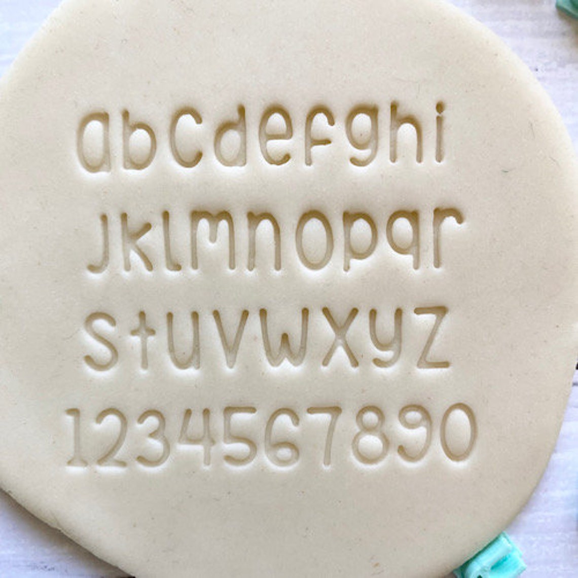 Font Letter Alphabet Cookie Embosser Set Sunday | Etsy