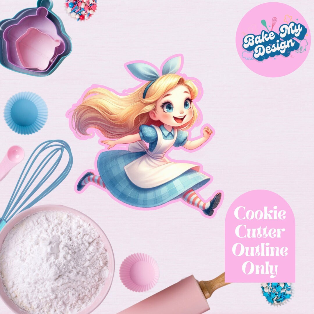 Alice in Wonderland Cookie Cutter, Mad Hatter Cookie Cutter - Etsy