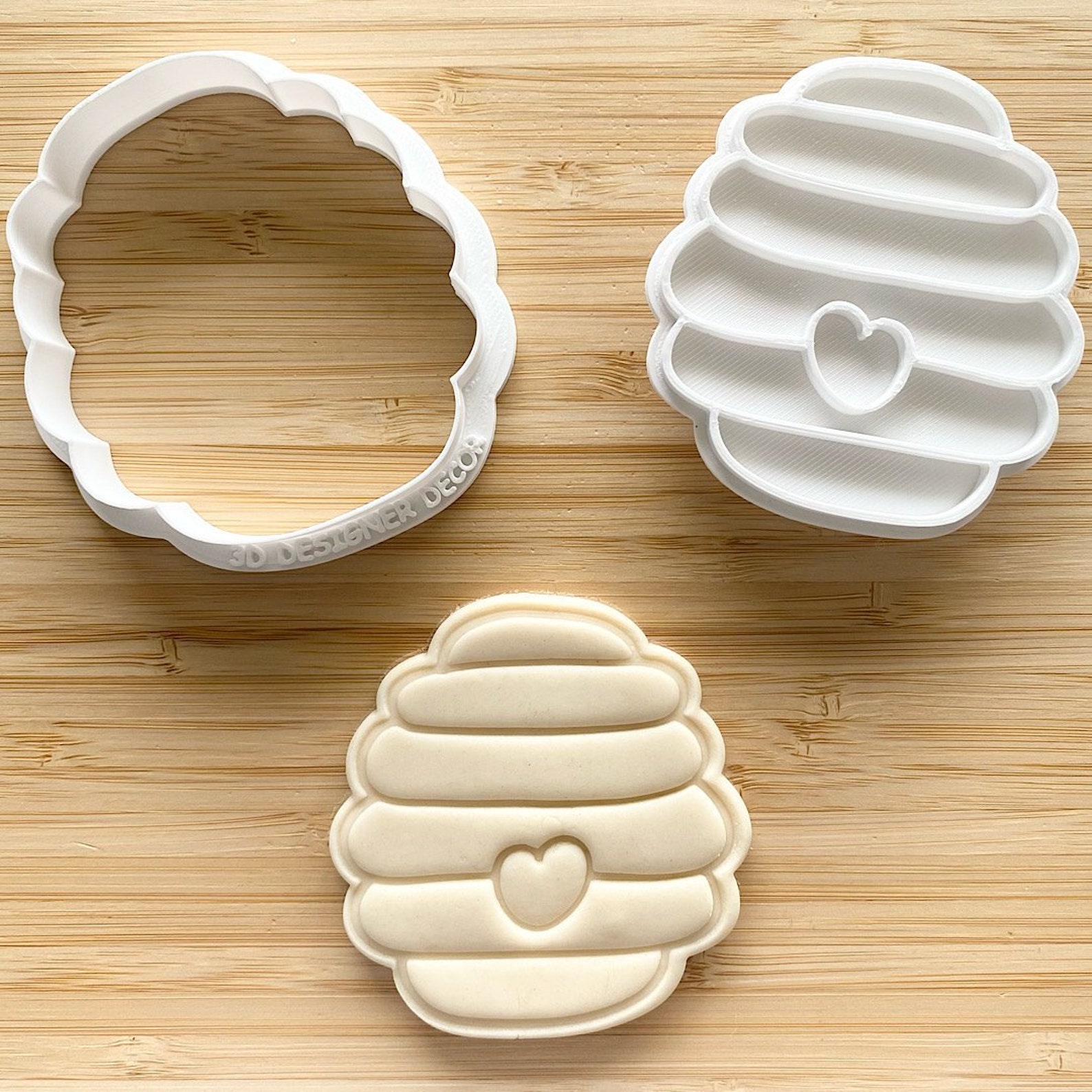 Bee Hive Cookie Cutter and Embosser Set - Etsy Australia