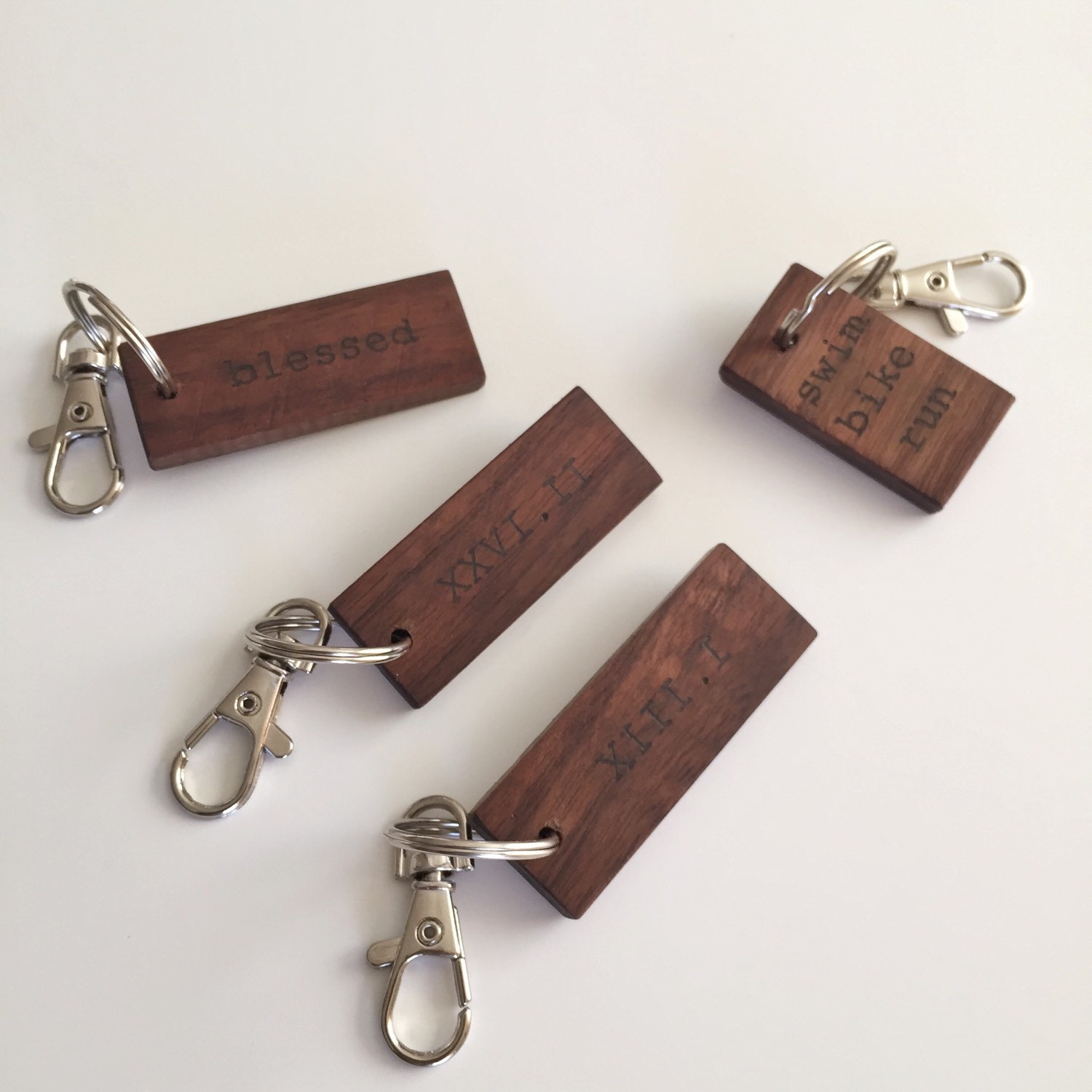 Custom Key Chain Personalized Key Chain Wood key chain | Etsy