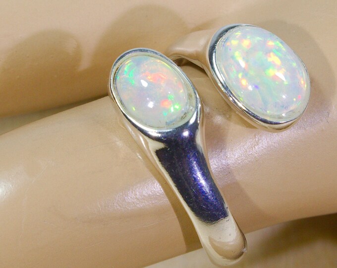 Opal Ring Double Double Welo Opal Ring Ethiopian Opal Ring - Etsy