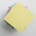 2 Square Sticky Note Pads / 76x76mm 3"x3" / 100 Pages Each of Pastel ...