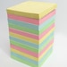 2 Square Sticky Note Pads / 76x76mm 3"x3" / 100 Pages Each of Pastel ...