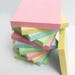 2 Square Sticky Note Pads / 76x76mm 3"x3" / 100 Pages Each of Pastel ...