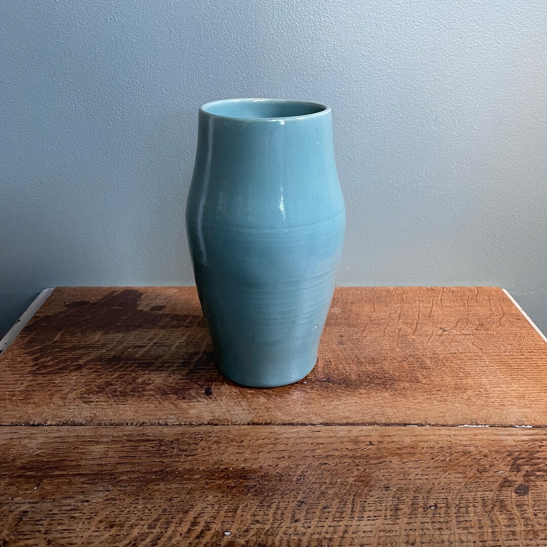 Vintage Green Stoneware Buchan Portobello Scotland Vase - Etsy