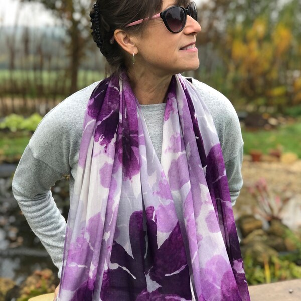 Plum Scarf - Etsy