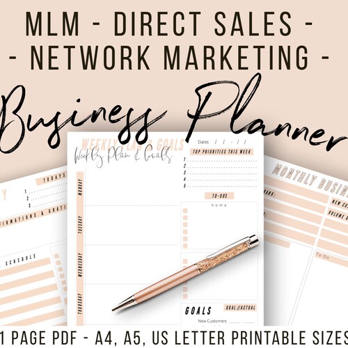 MLM Planner Direct Sales Planner Planner Printable Business - Etsy MLM Planner Direct Sales Planner Planner Printable Business - Etsy