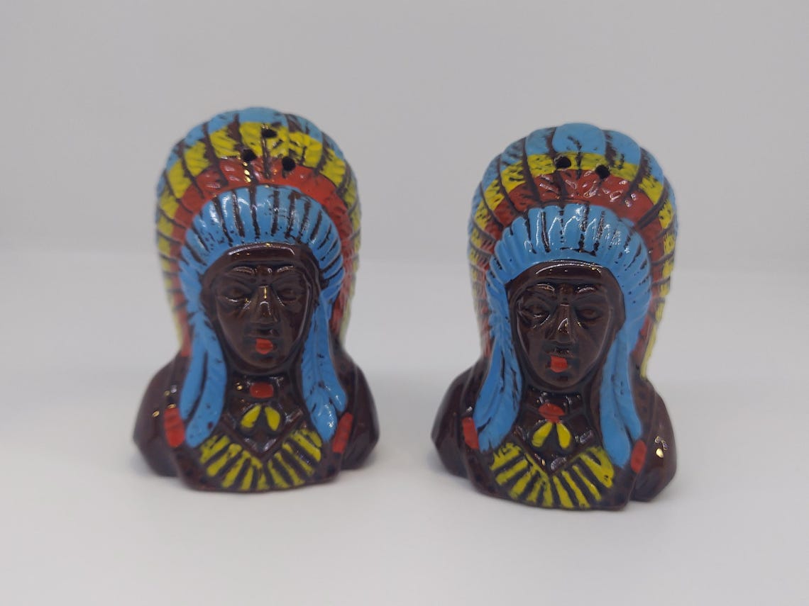 Native American Salt & Pepper Shakers - Etsy