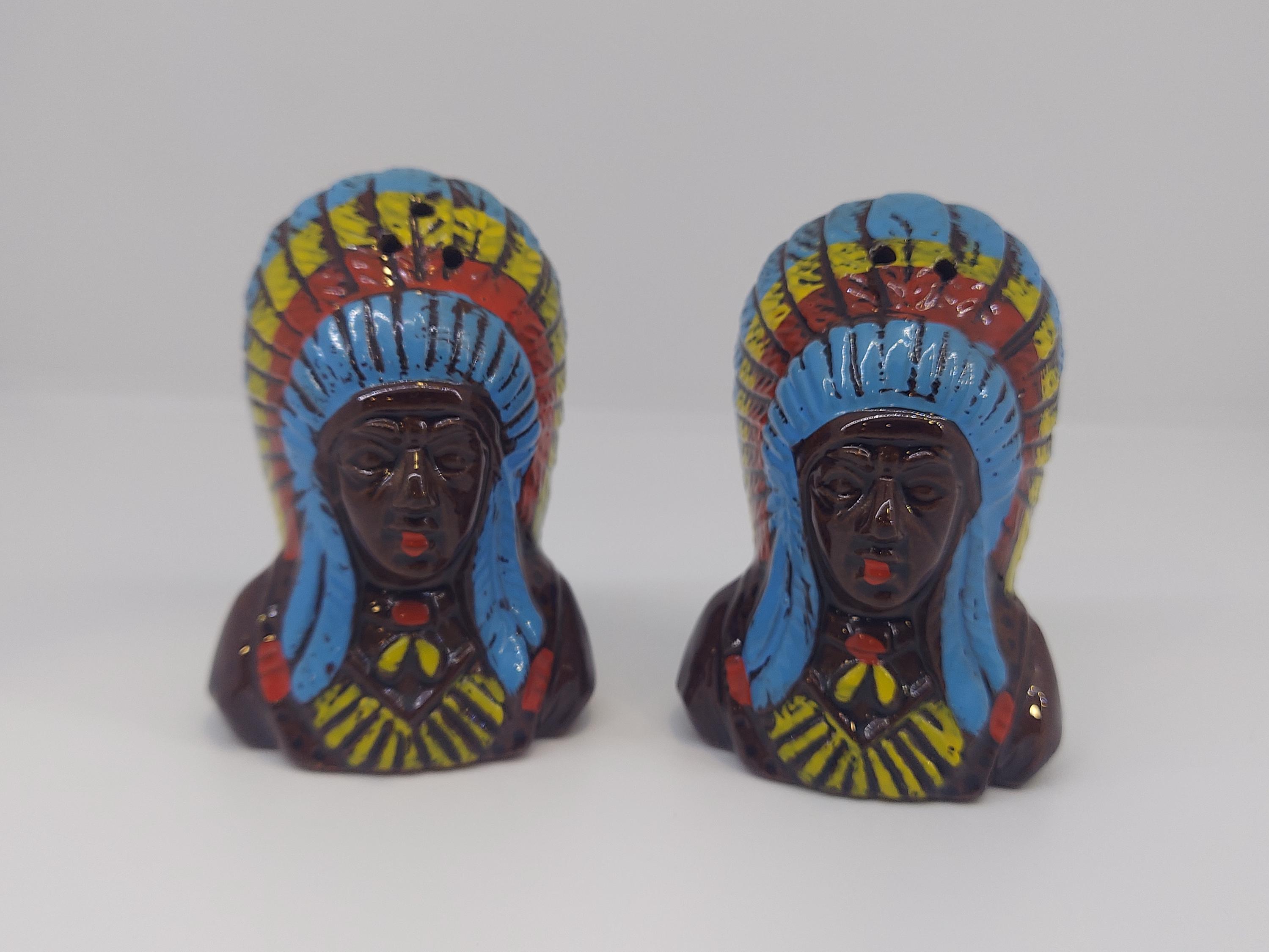 Native American Salt & Pepper Shakers - Etsy