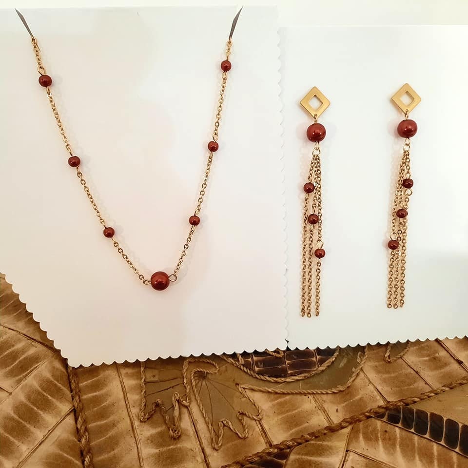 Women's Jewelry Set, Necklace and Earrings, Romantic Jewelry, Gift for ...