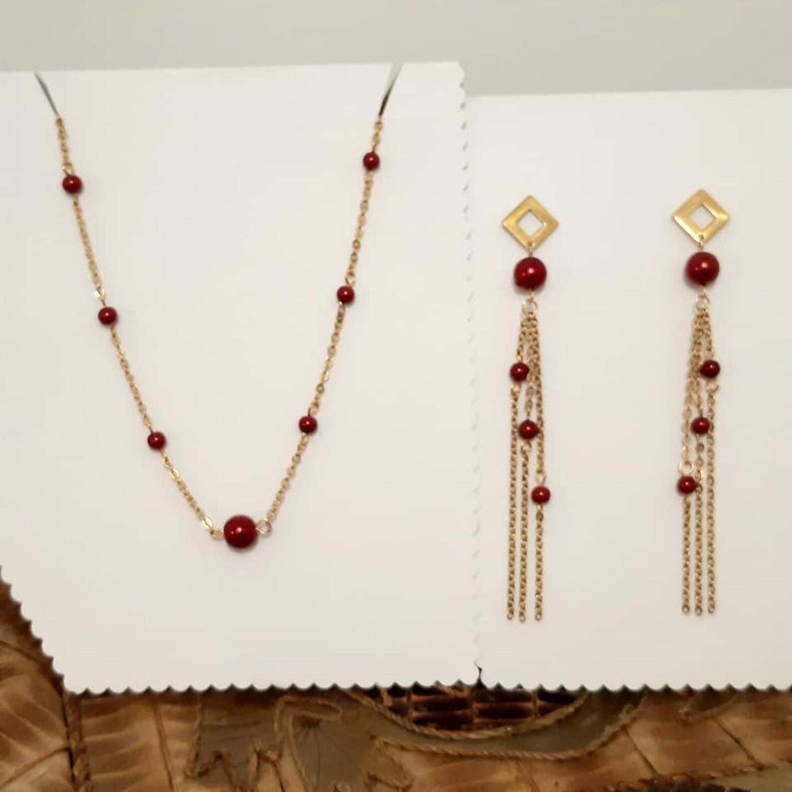 Women's Jewelry Set, Necklace and Earrings, Romantic Jewelry, Gift for ...