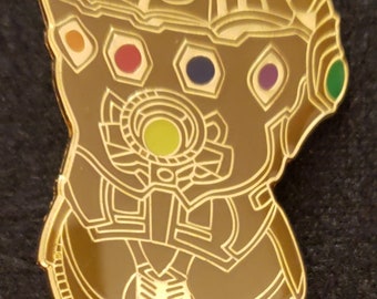 INFINITY GAUNTLET 3D Gold Metallic Enamel Pin - Etsy