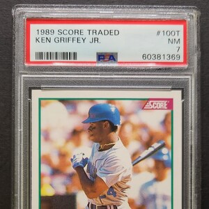 Ken Griffey Jr. RC PSA 7 1989 Score Traded #100T - Etsy