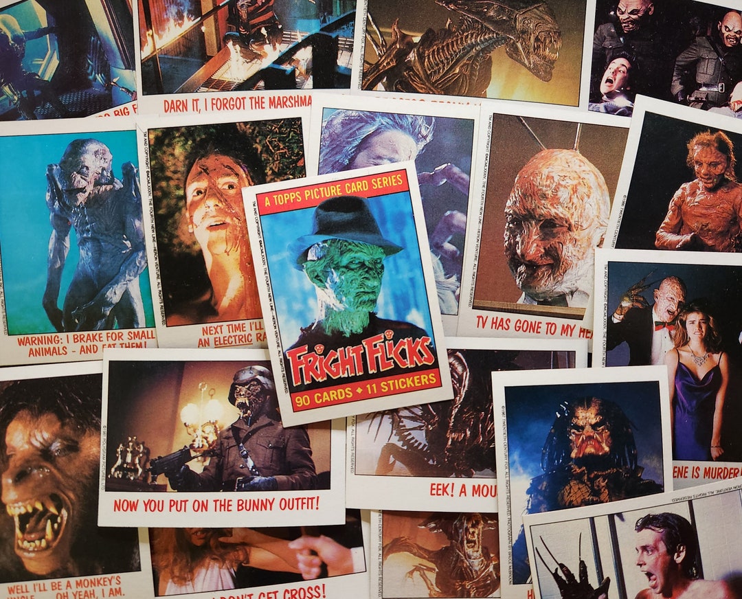 1988 Fright Flicks Lot of 10 Trading Cards - Etsy
