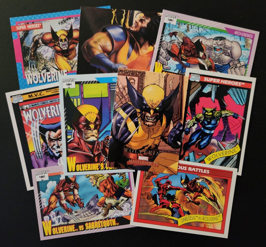 1990s Marvel Wolverine Lot of 9 Cards - Etsy