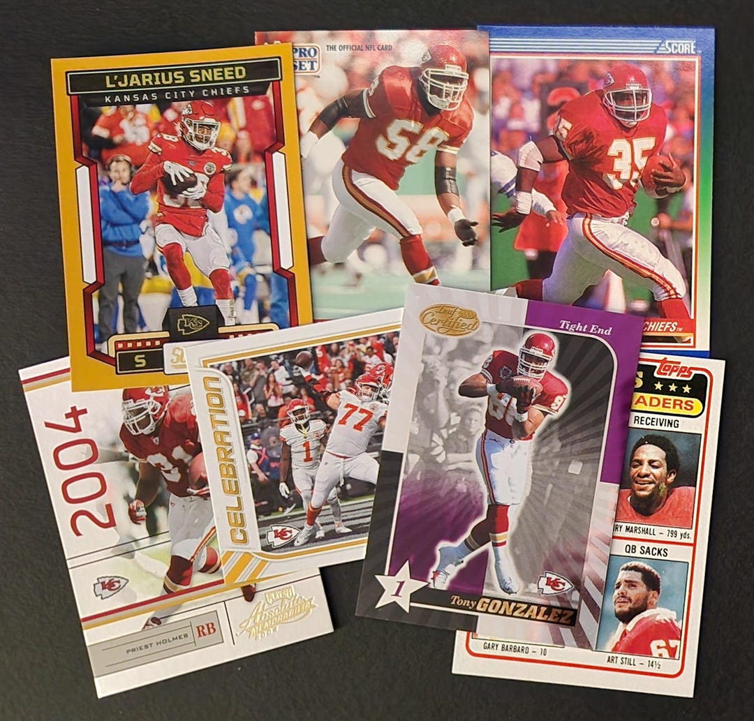 1990s/2000s Kansas City Chiefs Stars Lot of 7 Cards/priest Holmes/tony ...