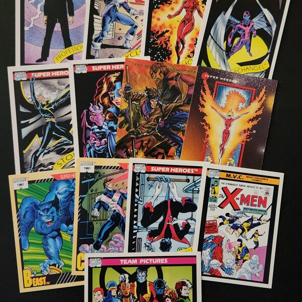 1990s X Men Cards - Etsy