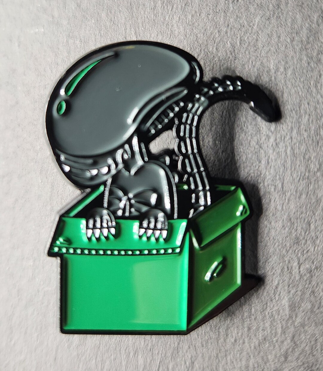 Alien Inspired Baby Xenomorph Enamel Pin - Etsy