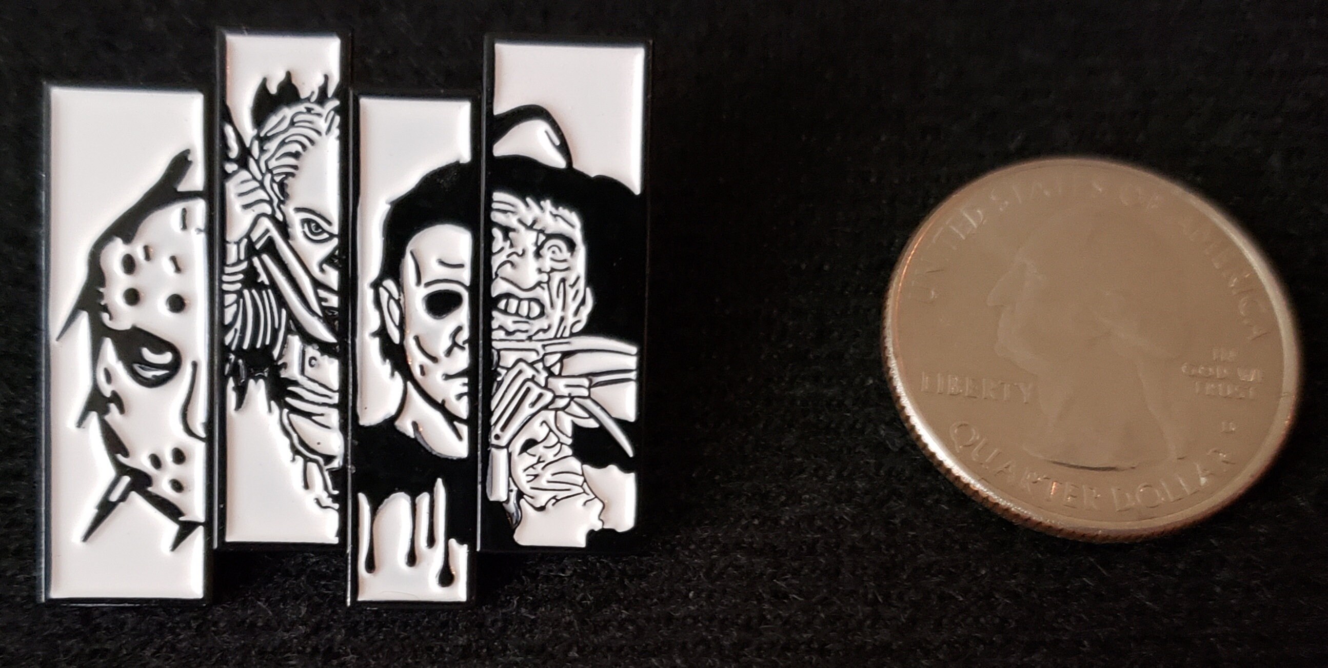 Classic Horror Movie Characters Enamel Pin - Etsy