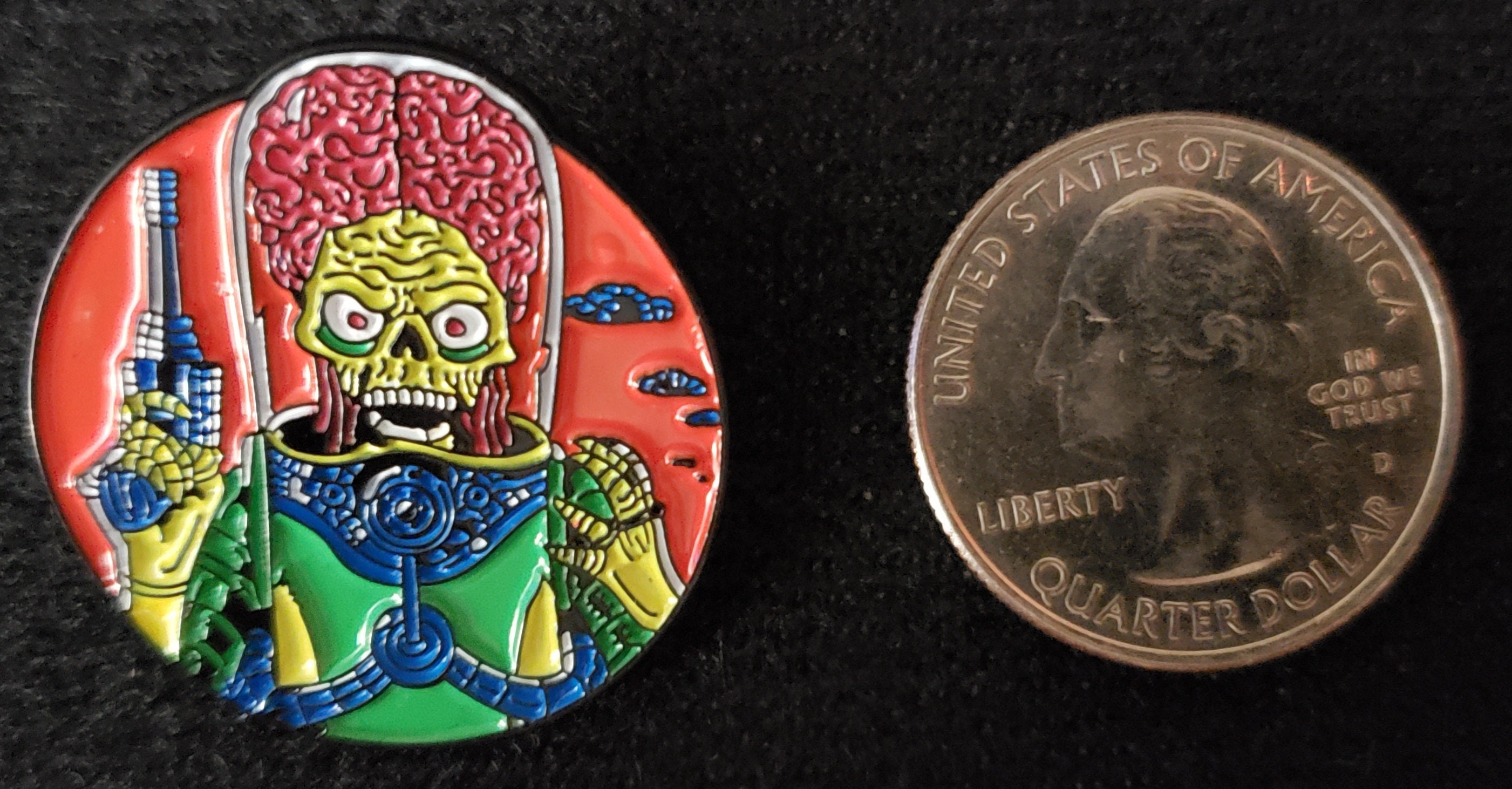 Mars Attacks Inspired Enamel Pin - Etsy