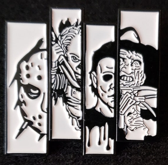 Classic Horror Movie Characters Enamel Pin - Etsy