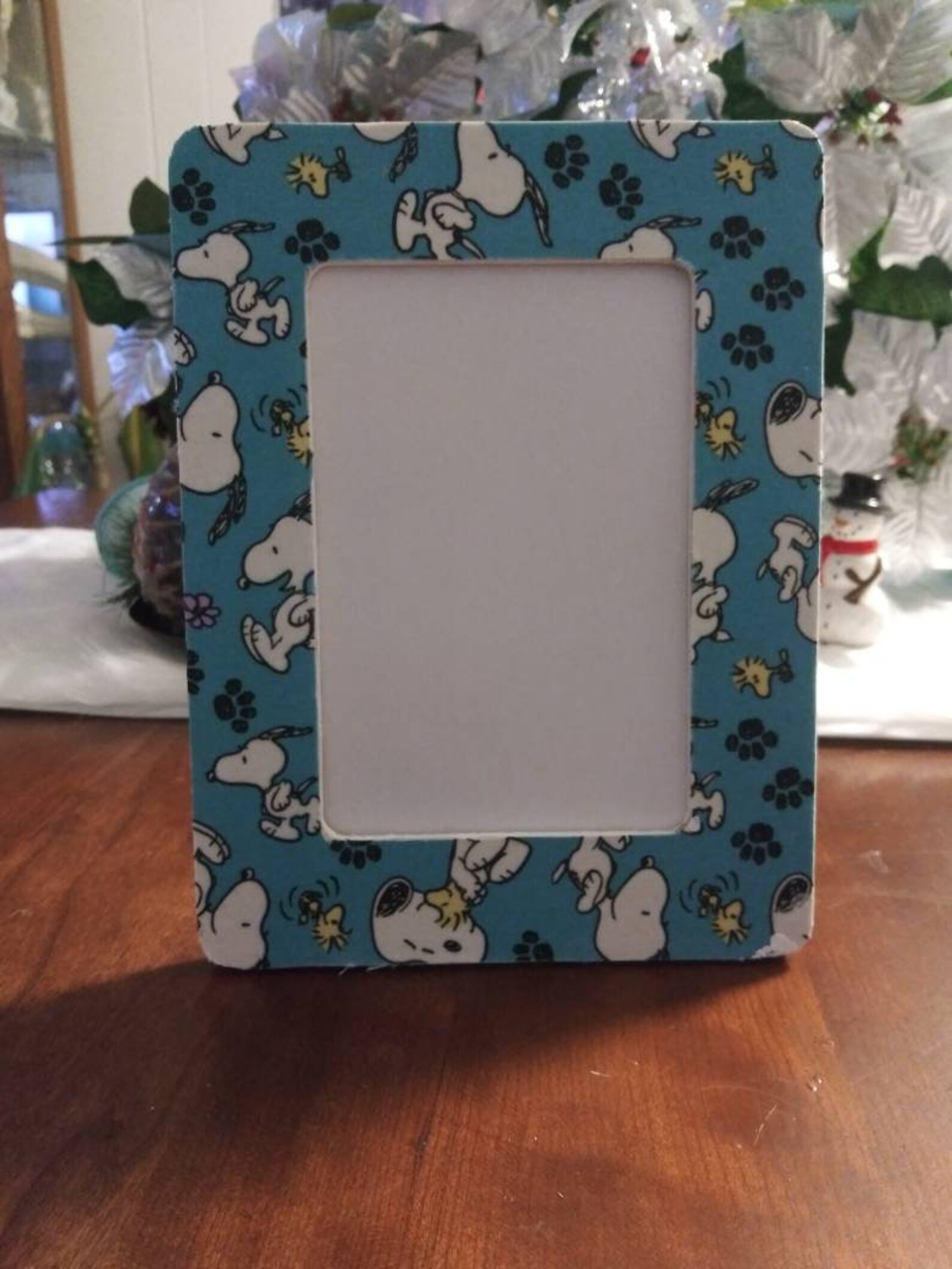 Snoopy Inspired Wood Decoupage Photo Picture Frame / | Etsy