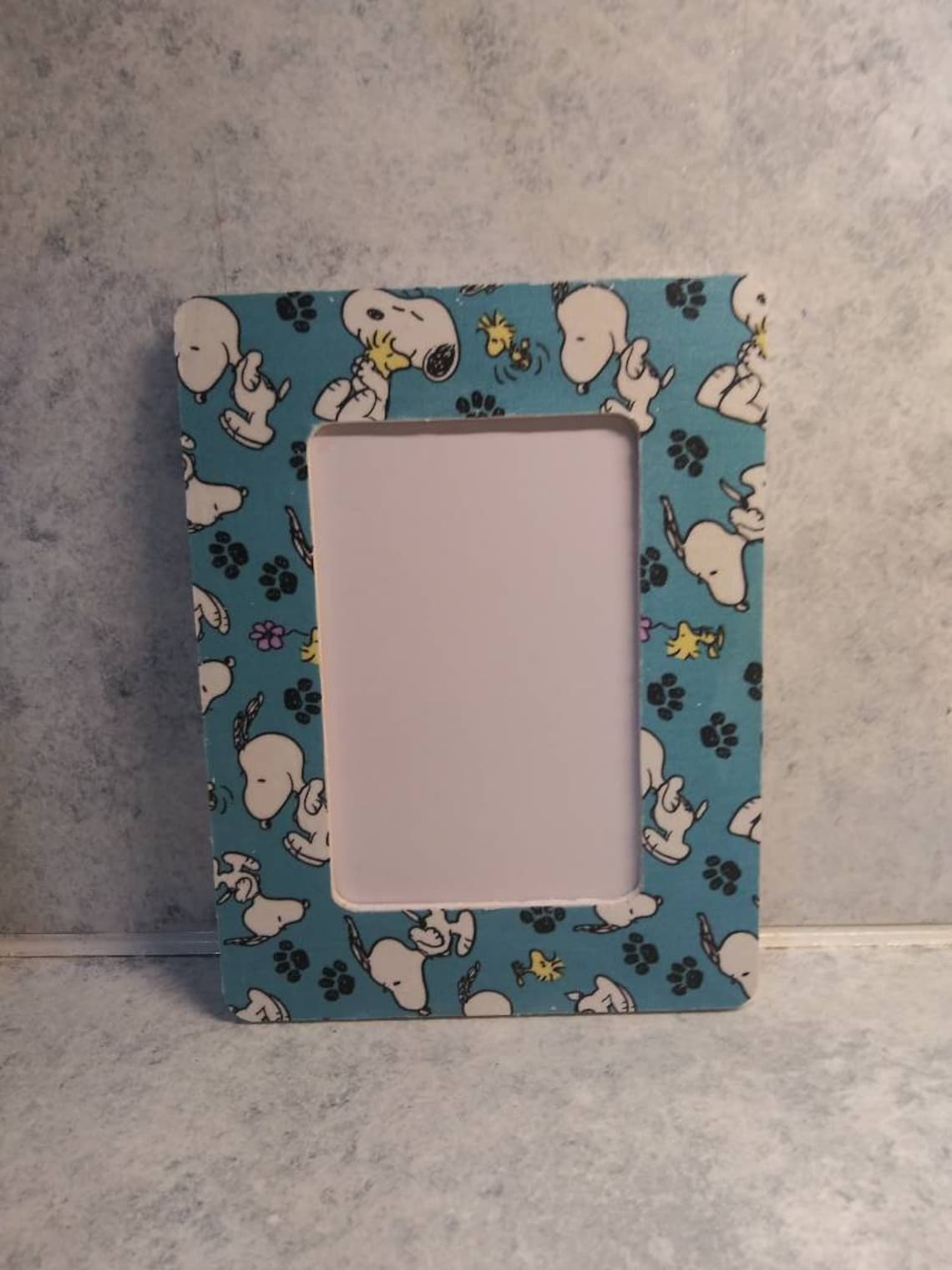 Snoopy Inspired Wood Decoupage Photo Picture Frame / | Etsy