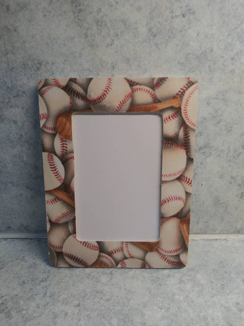 Baseball Wood Decoupage Photo Frames 4x6 Photo Picture Frame - Etsy