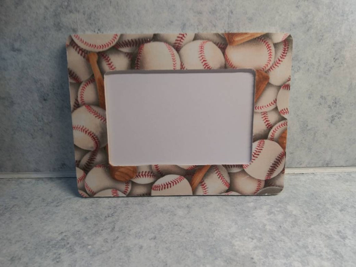 Baseball Wood Decoupage Photo Frames 4x6 Photo Picture Frame - Etsy
