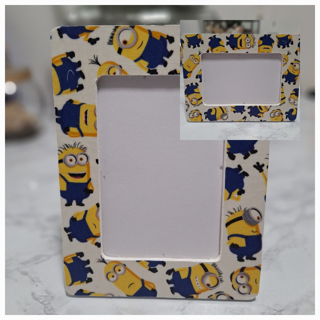 Minions Inspired Rustic Decoupage Wood 4 X 6 Picture Photo Frame - Etsy