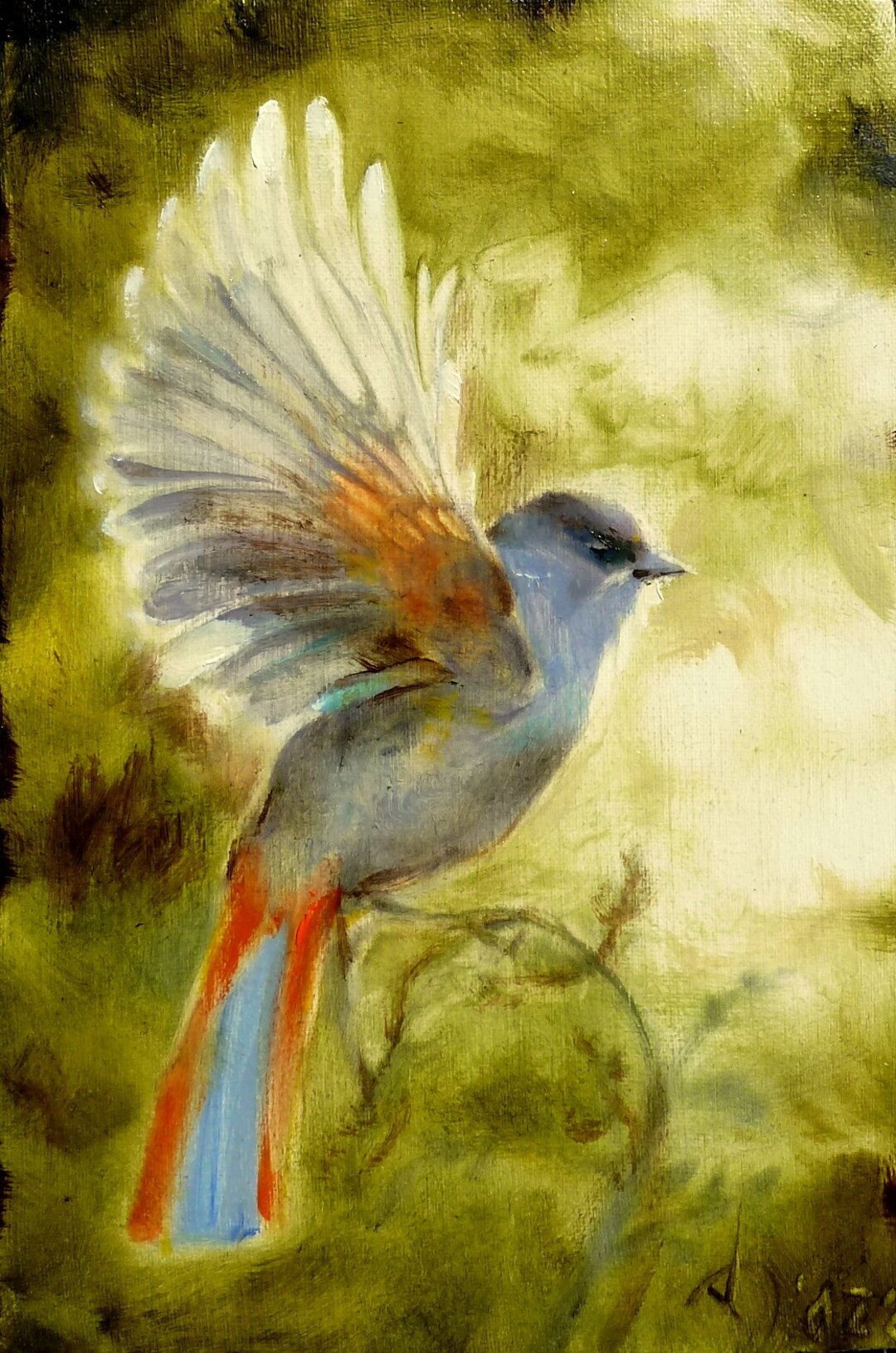 Flickering Beam-oil Painting on Canvas - Etsy