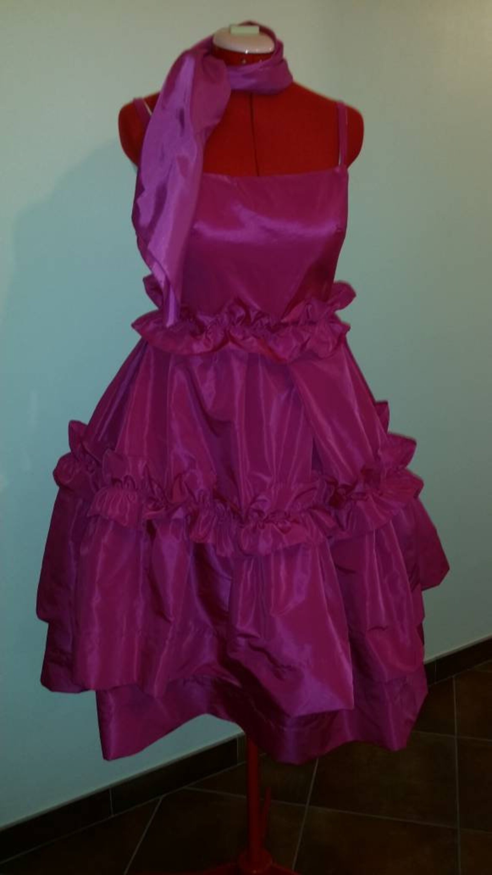 Mikado Pink New Year Colours Midi Maxi Dress Made - Etsy