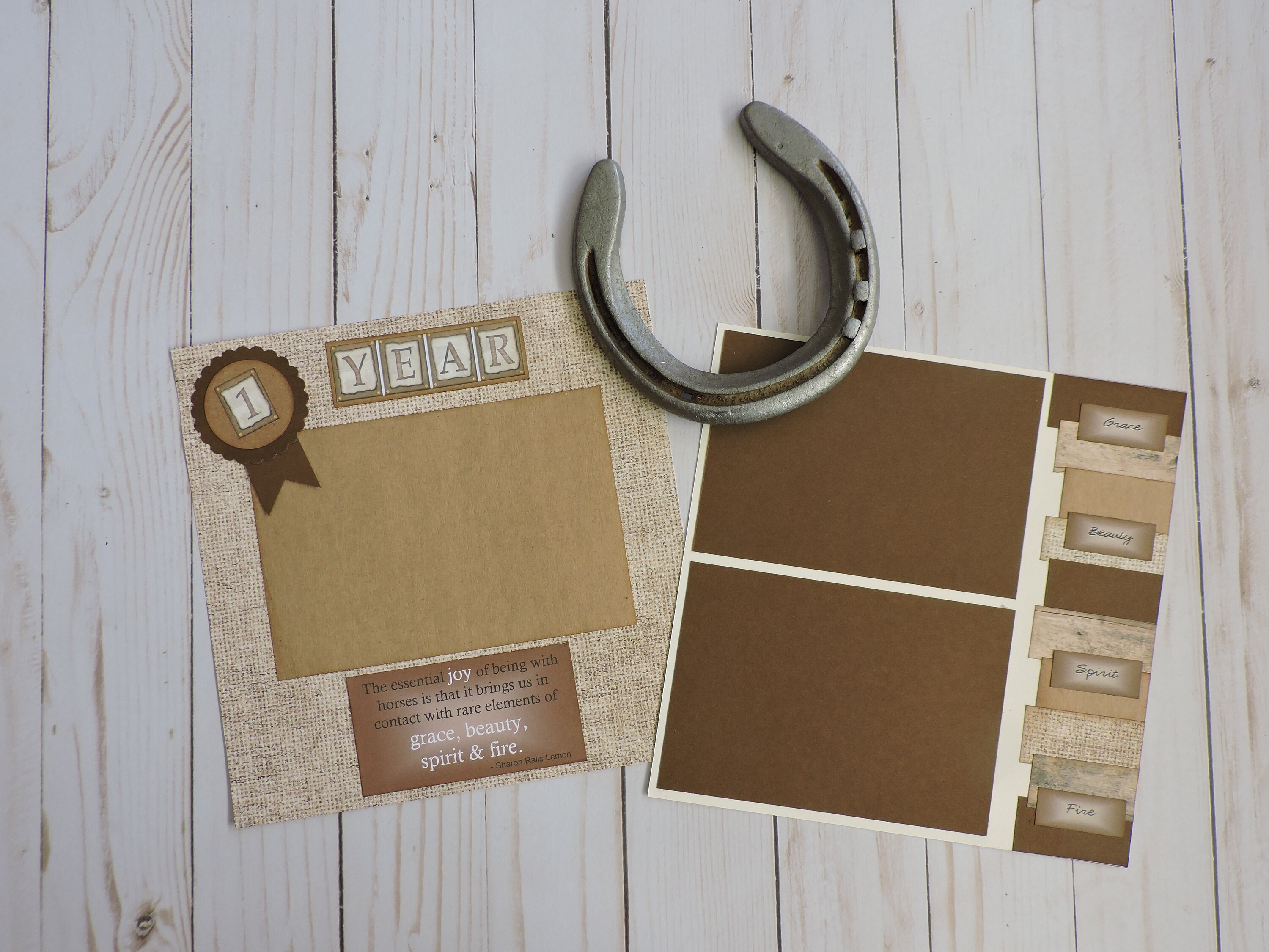 Foal Record Book With Neutral Accents and Album - Etsy