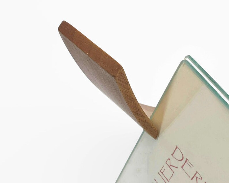 Modern Table Photo Frame in Solid Wood and Glass | Etsy