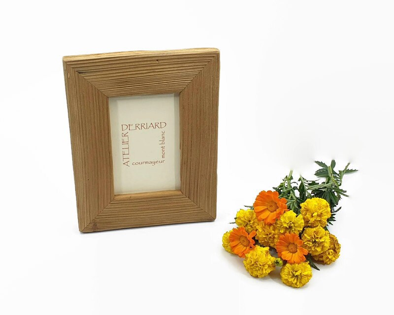 Old wooden photo frame of recovery, wall or table