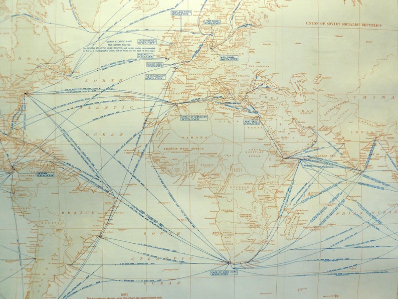 Track Chart of the World 1958 - Etsy