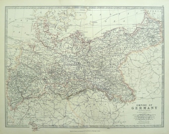Northern Germany Map - Etsy