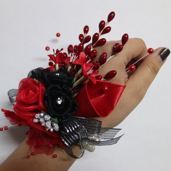 Black Corsage - Etsy