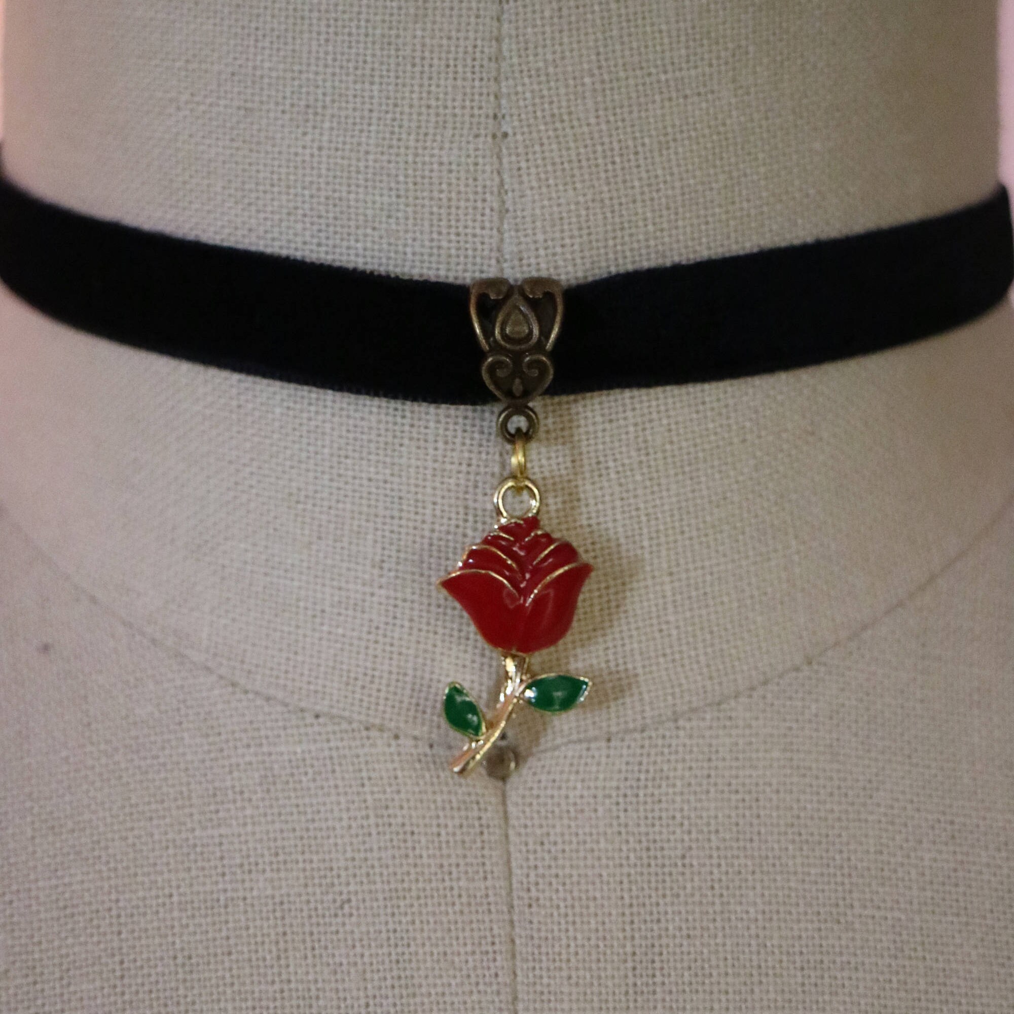 Enchanted Rose Choker | Etsy