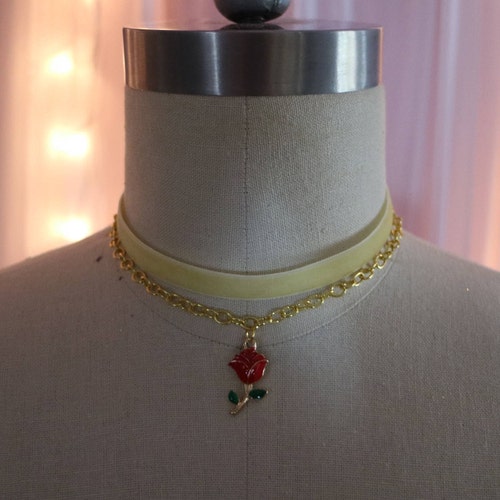 Enchanted Rose Choker - Etsy