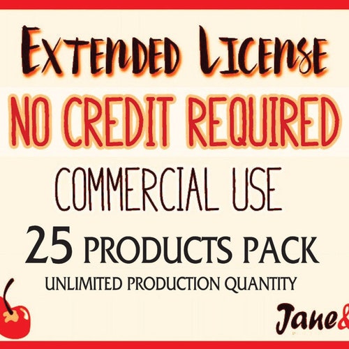 Extended Commercial License for ONE Clipart Set. UNLIMITED - Etsy